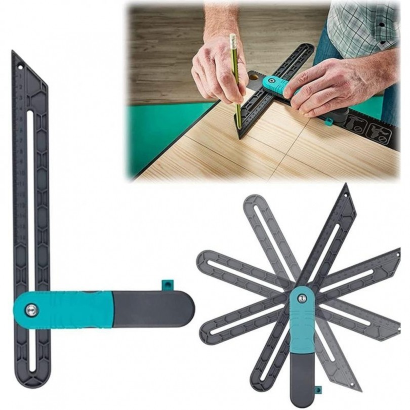 Tri Square T Bevel Wooden Handle Level Measuring Angle Rulers | Shopee ...