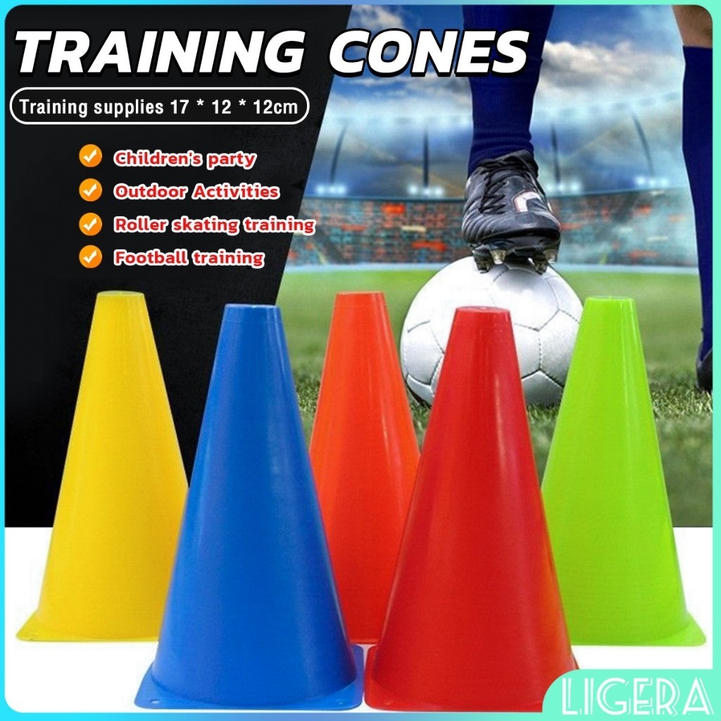 Plastic Soccer Cones 17cm Basketball Training Agility Marker Cone ...