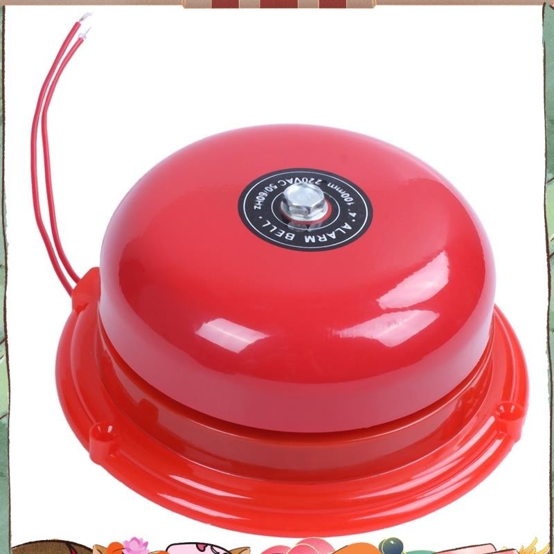AC 220V 100mm 4 inch Dia Schools Fire Alarm Round Shape Electric Bell ...