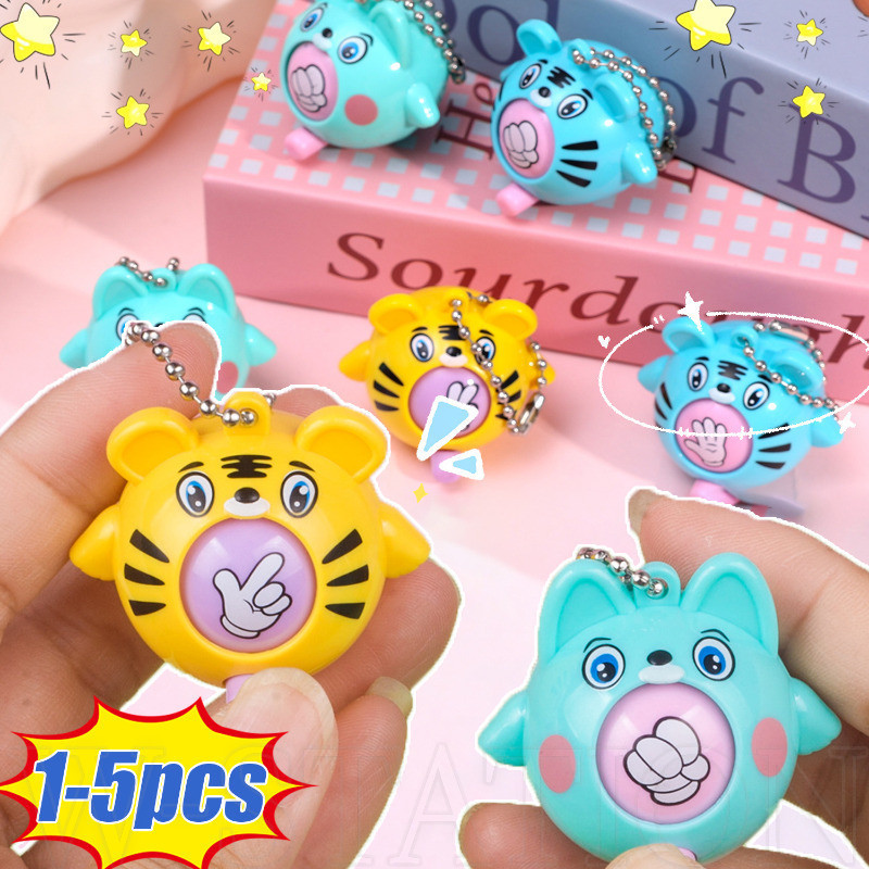 Animal Rock Paper Scissors Guessing Toy - Backpack Pendant - Mini, Cute ...