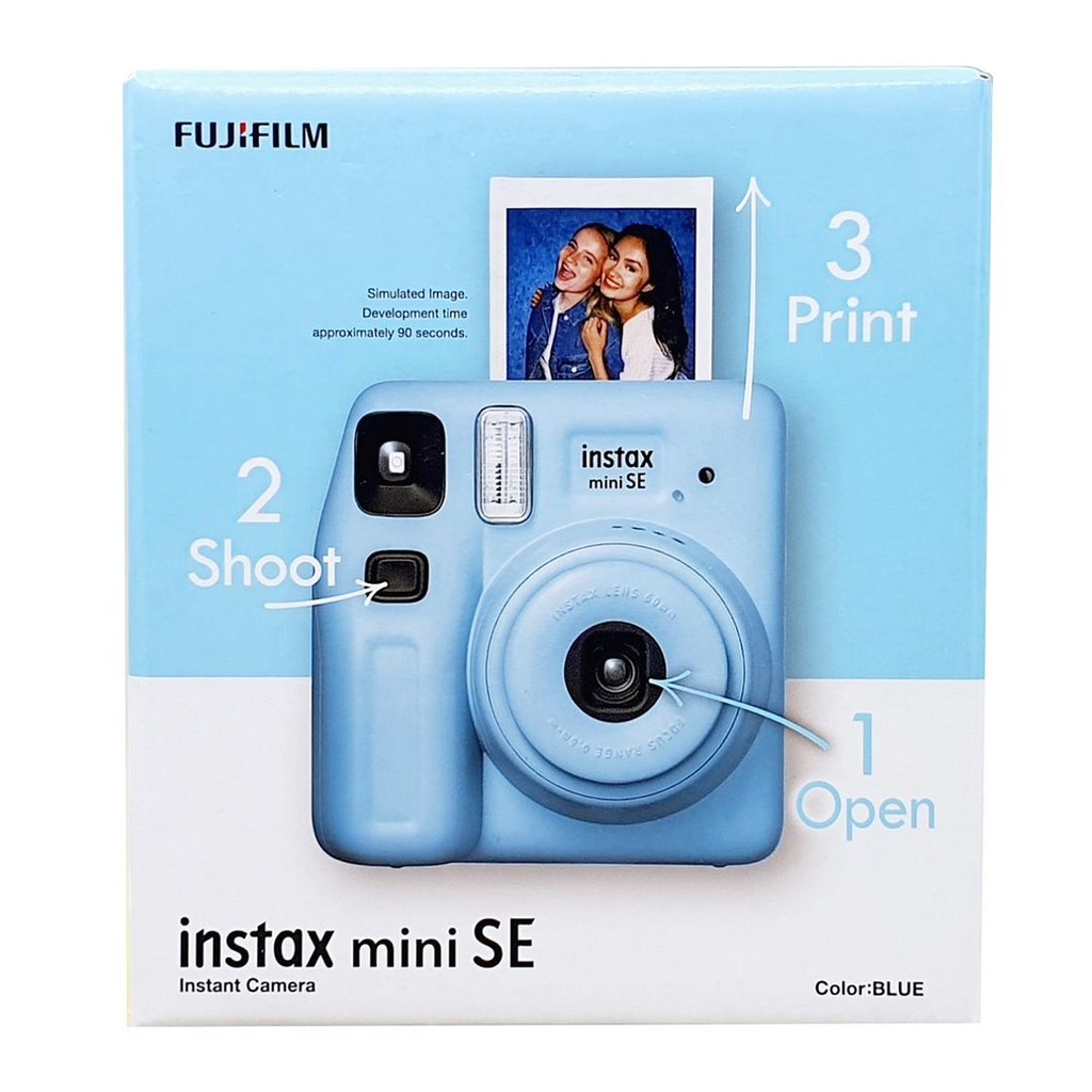 Fujifilm instax mini SE Instant Camera (Blue) | Shopee Philippines