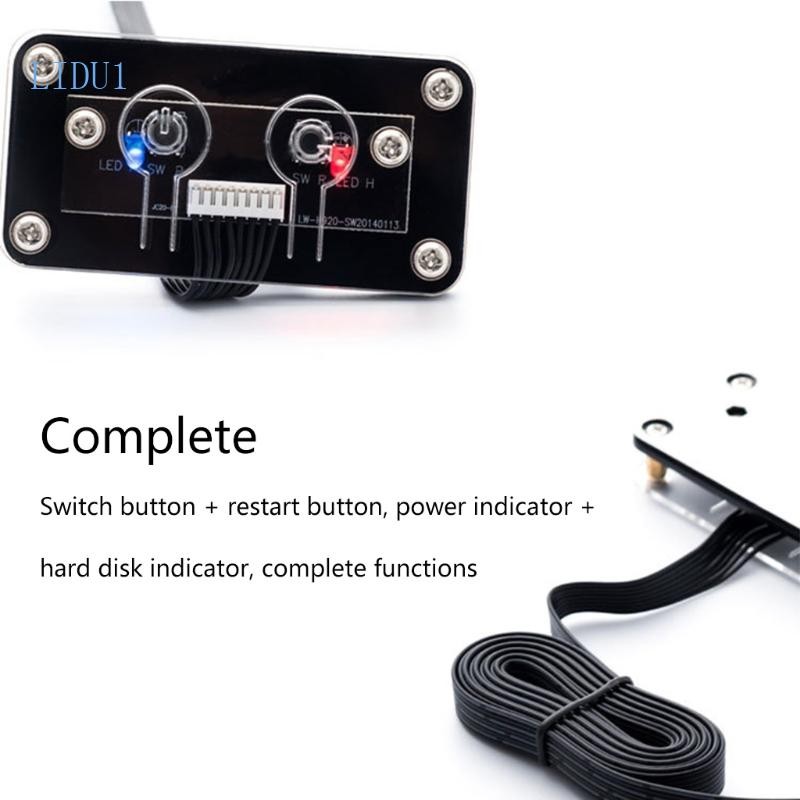 LIDU1 Desktop Computer Switch External Power Switch PC for Case Power ...