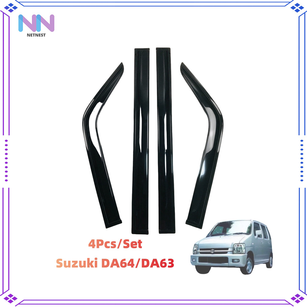 Suzuki Da64V Accessories 4Pcs/Set Suzuki Da64V Da63 Rain Visor Sun Wind ...