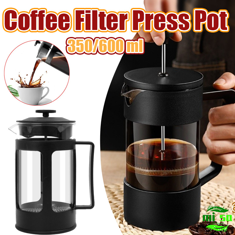 French Press Coffee Pot Coffee Maker Press Glass Teapot Espresso Milk ...
