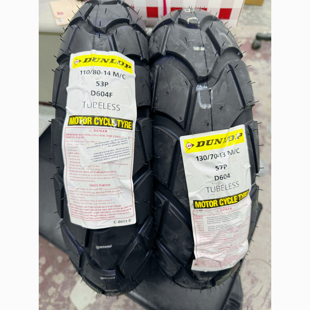 Dunlop D604 Dual Sport | Standard Tire Size for ADV150 & ADV160 [SOLD ...