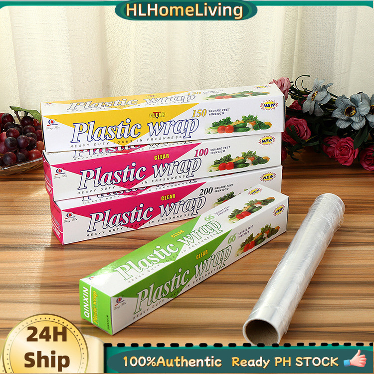 30M/Roll Kitchen Cling Film Food Refrigerator Refrigerated Fruits and ...
