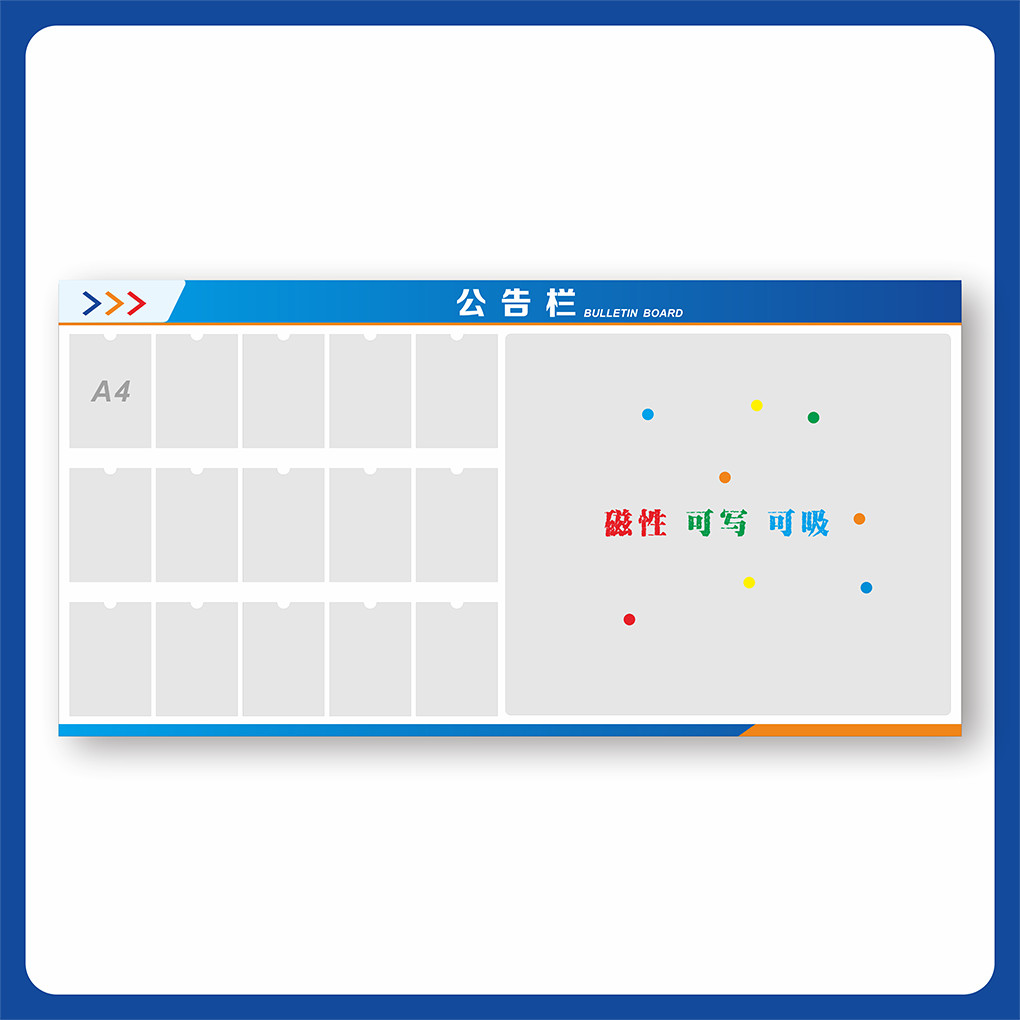 Magnetic Bulletin Board Acrylic Notice Display Information Promotion ...
