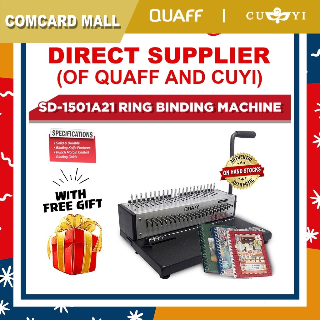 QUAFF Ring Binding Machine SD-1501A / Comb Binding Machine | CPM ...