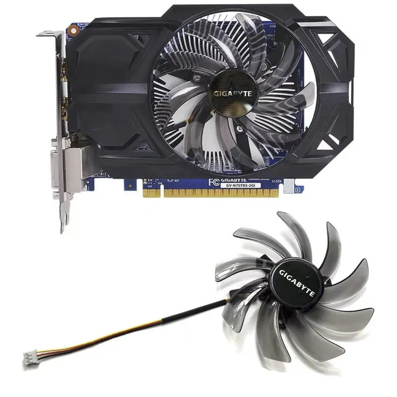 Brand New GPU Fan 95MM 3PIN PLD10010S12H/T129215SM For GIGABYTE GTX 750 ...