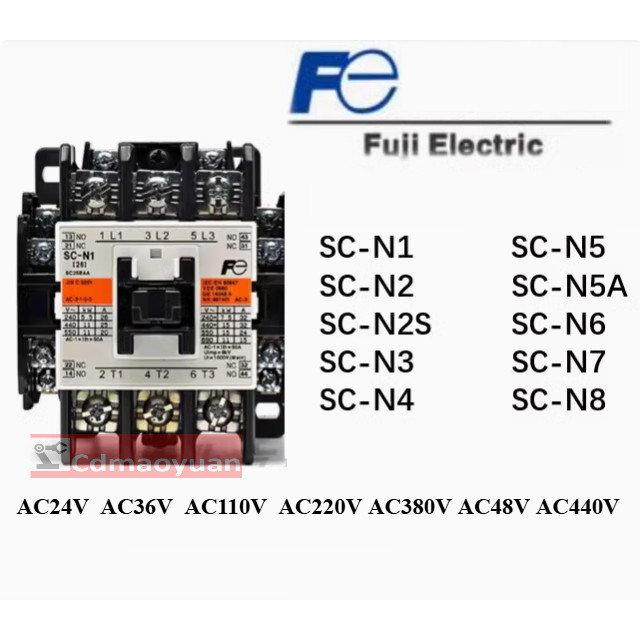 Fuji AC Contactor SC-N1-N2-N2S-N3-N4-N5/G Elevator Contactor DC24 110V | Shopee Philippines