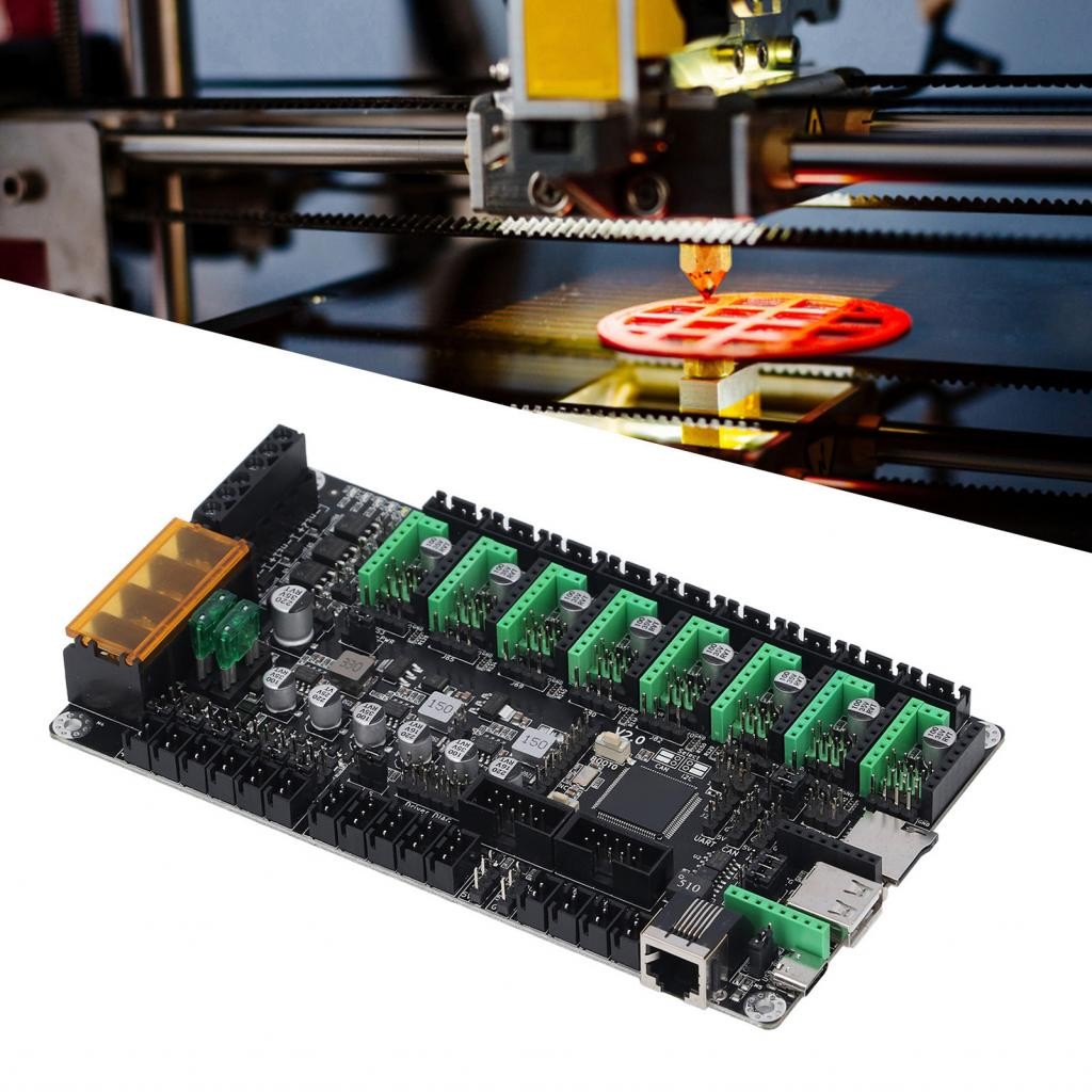Supergoodsales 3D Printer Control Board 32 Bit for Motherboard Super Quiet DC12-24V Replacement ...
