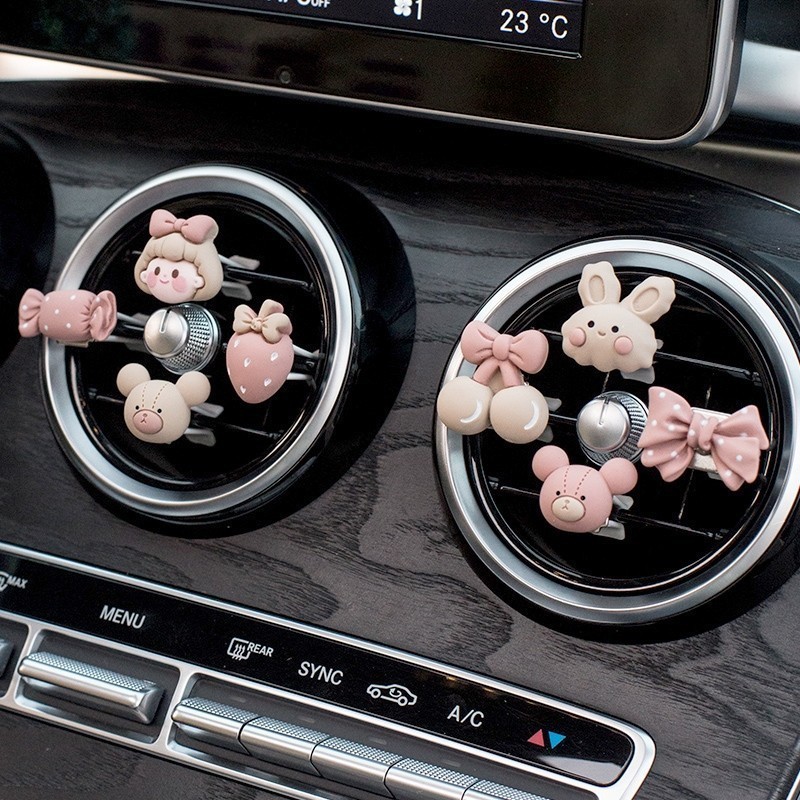 4Pcs Creative Pink Series Car Air Outlet Decoration Decoration ...