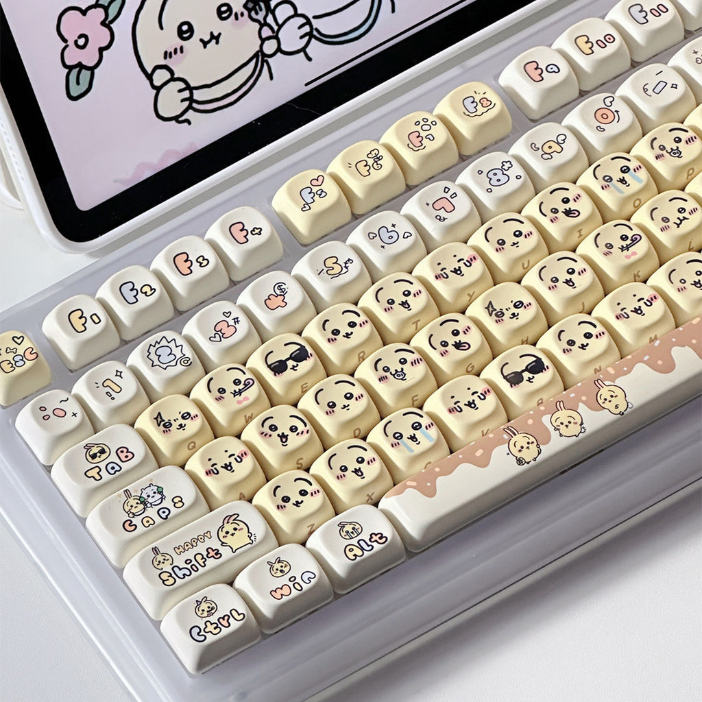Chiikawa Keycap Usagi Hachiware MOA Profile PBT Five-side Dye ...