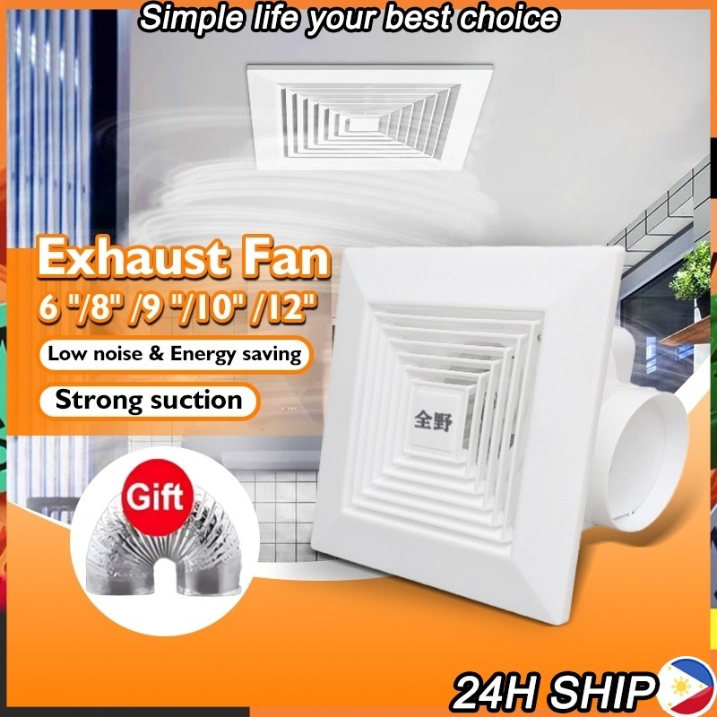 Ventilation Fan 6/8/9/10/12inch Ceiling Exhaust Fan Silent Large ...