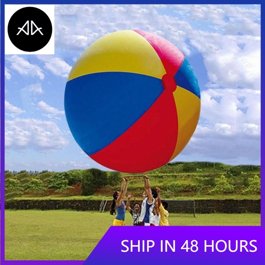 130cm/150cm/200cm Giant Inflatable Beach Ball Large Three-color ...