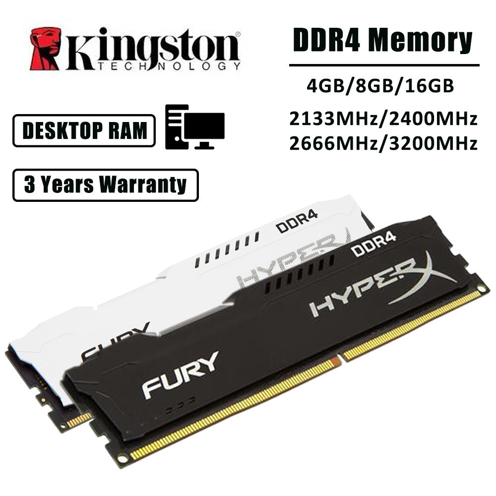 Kingston Fury DDR3 DDR4 8GB 16GB 1333 1600 1866MHZ 2400 2666 3200MHZ ...