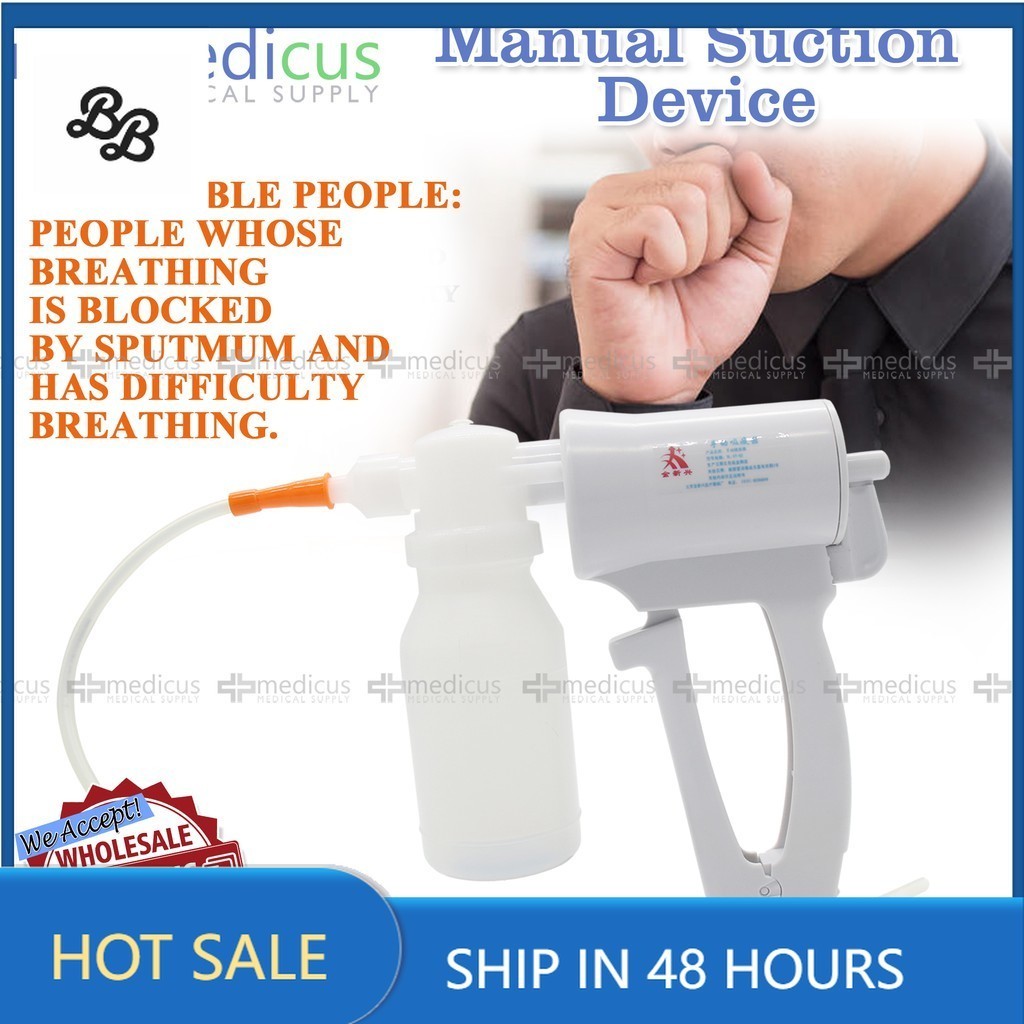 Manual sputum suction device Portable manual sputum suction device for ...