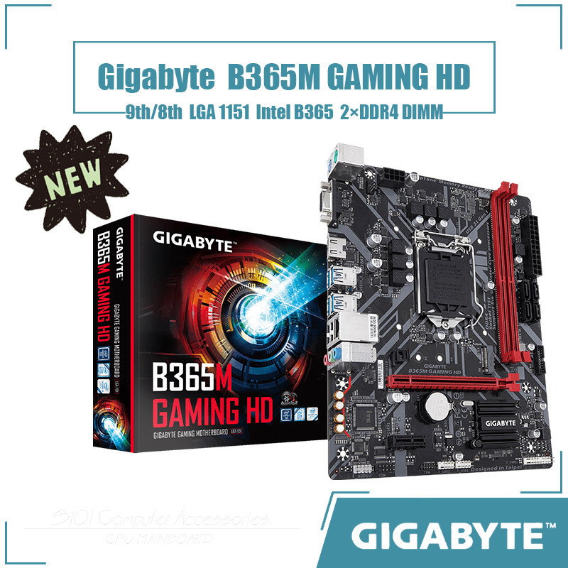 Gigabyte B365M GAMING HD Motherboard LGA 1151 2xDDR4 DIMM Using Intel ...