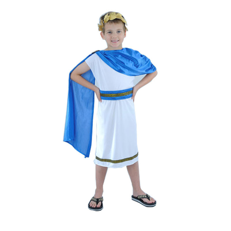 Boys Grecian Toga Costume Ancient Greek Mythos Philosopher Rome ...