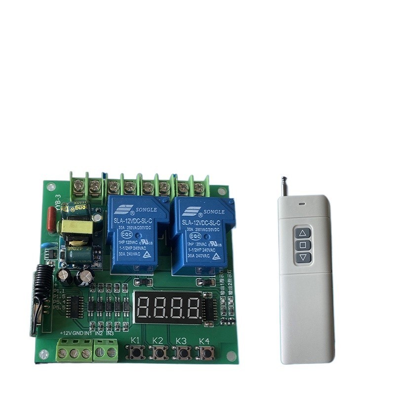 220V motor forward and reverse control/board/device wireless remote control relay delay timing ...