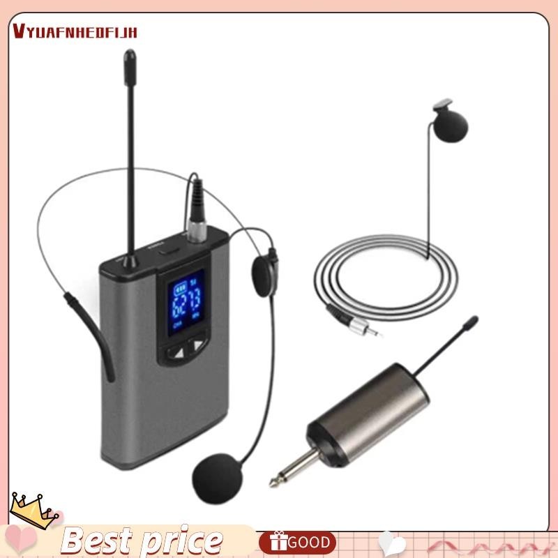 【vyuafnhedfijh】UHF Portable Wireless Headset/ Lavalier Lapel Microphone ...