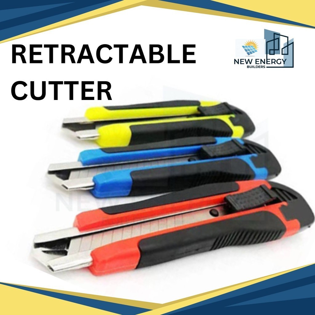N.E.B || Heavy Duty Large Retractable Utility Cutter Knife With Blades ...