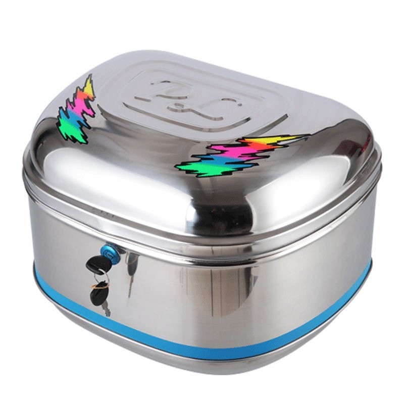 Stainless Steel Motorcycle Tail Box Electric Car Trunk Battery Car Rear ...