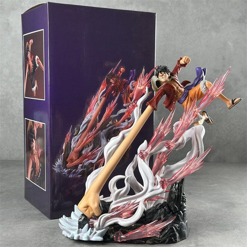 Ready Stock One Piece Machine Gun Luffy Long Hand Rubber Fruit Combat ...