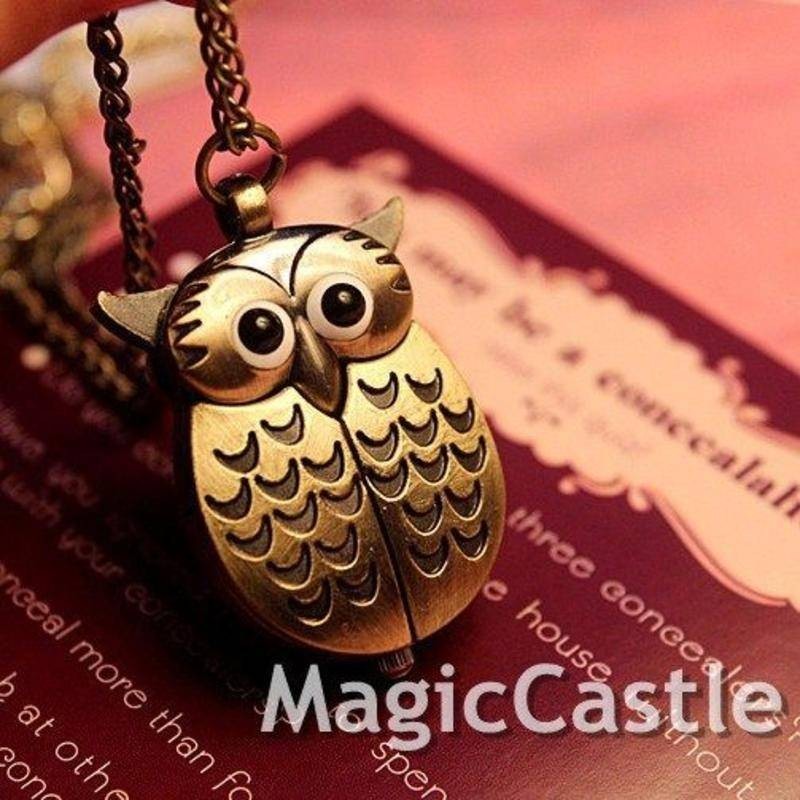Harry Potter Hedwig Hagrid Limited Edition Owl Pocket Watch/Chain Watch ...