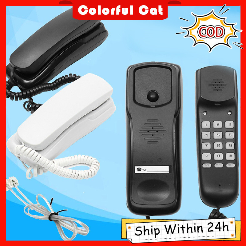 Wall Mounted Corded Phone Wall-mounted Wired Telephone Fixed Landline ...