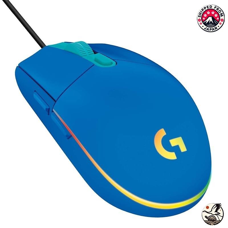 Logicool G Gaming Mouse G203 Wired USB Connection Mouse G203-BL Lightweight 85g LIGHTSYNC RGB 6 ...