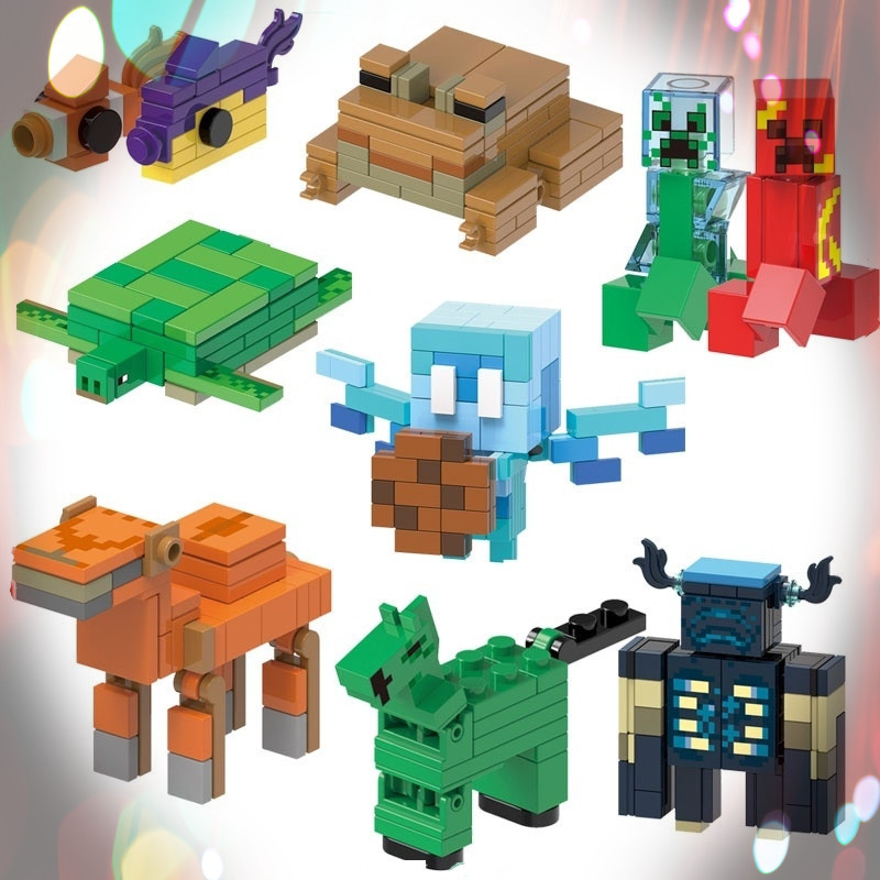 Game Little People Minecraft Series Assemble Mini Building Block Toys ...
