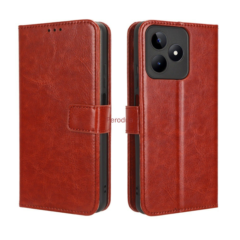 Realme Note 50 C51 C53 C55 C67 4G Case PU Leather Stand Holder RMX3834 ...
