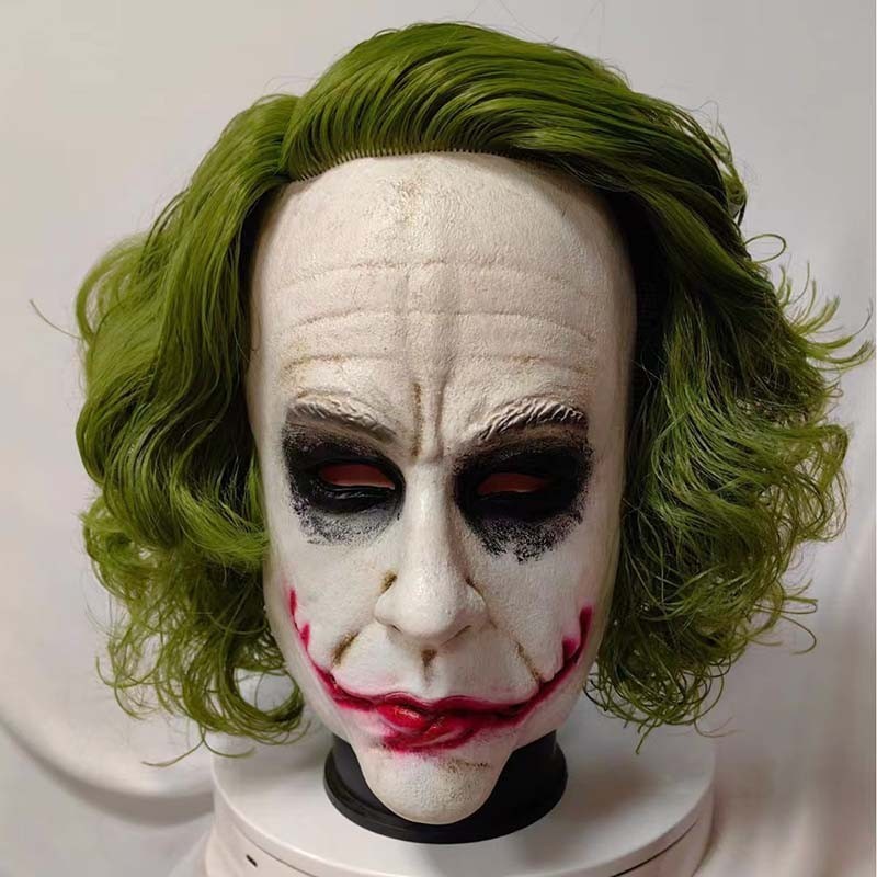 The Dark Knight Joker Cosplay Mask 2024 Latex Soft Movie Party Clown ...