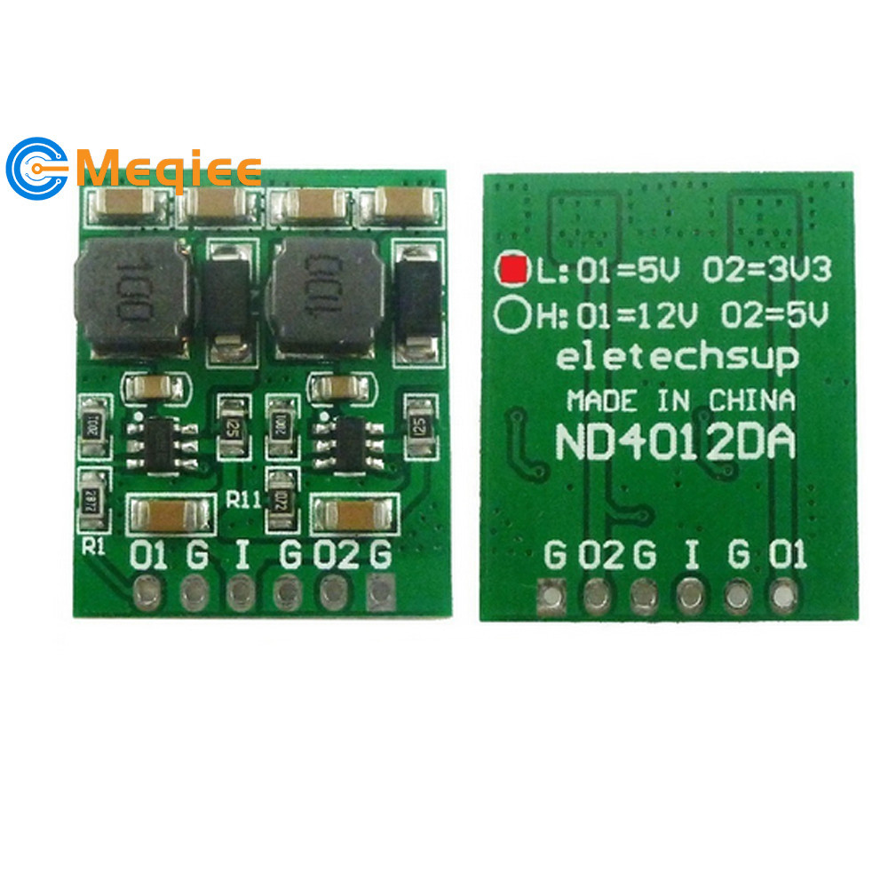 10W Dual Output DC DC Step-Down Buck Converter Module 5V 3.3V/12V 5V ...