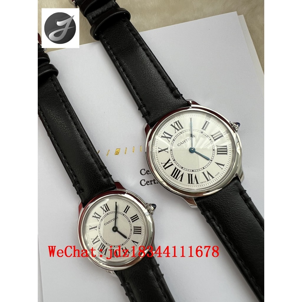 Cartier Ronde Must series 36mm/29mm silver sandblasted dial, Swiss ...