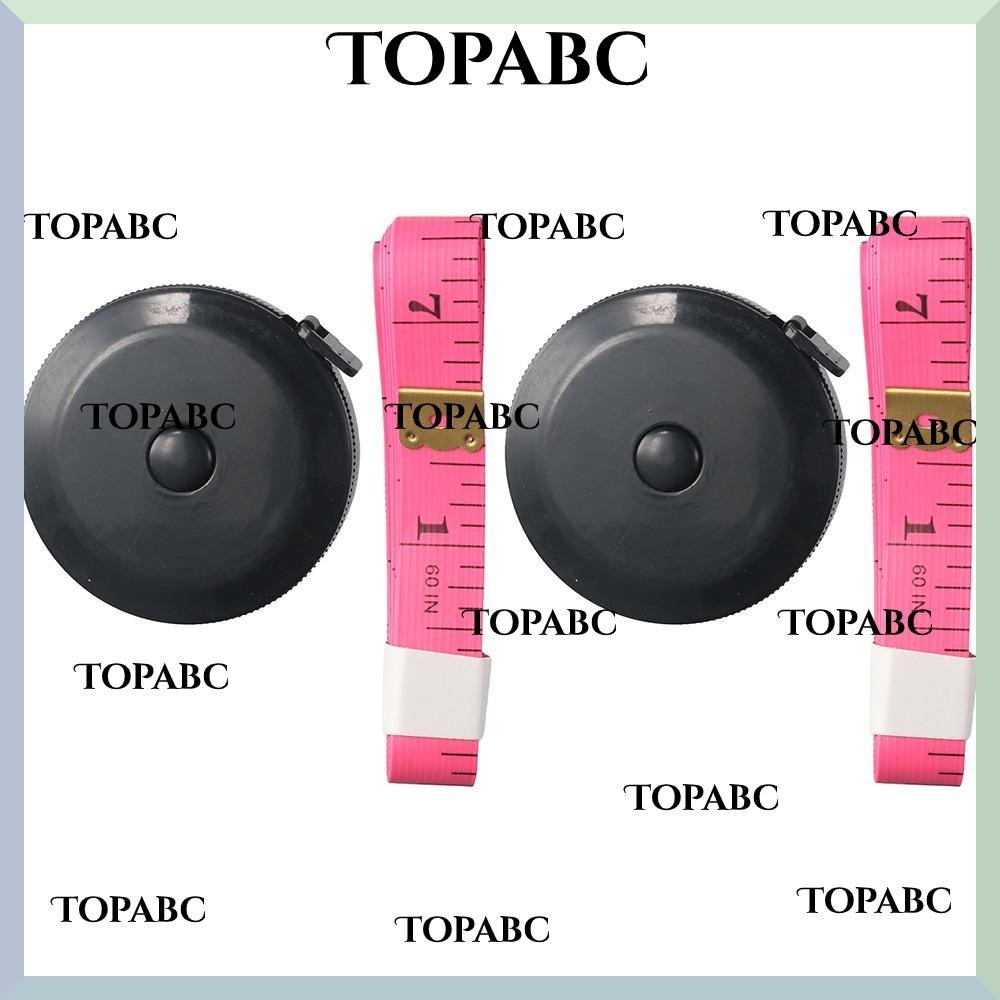 TOP Measuring Ruler, 1.5m/60inch Black/Pink Tape Measures, Double ...