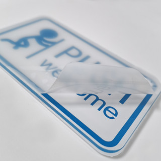 Acrylic Sliding Sign House Sign Glass Door Left Right Moving Door Hotel ...