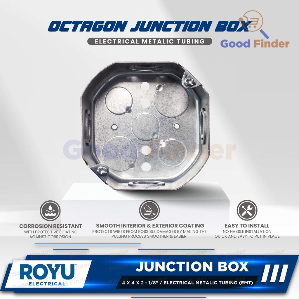 ROYU ELECTRICAL METALLIC TUBING (EMT) Junction Box - Yellow Elephant ...