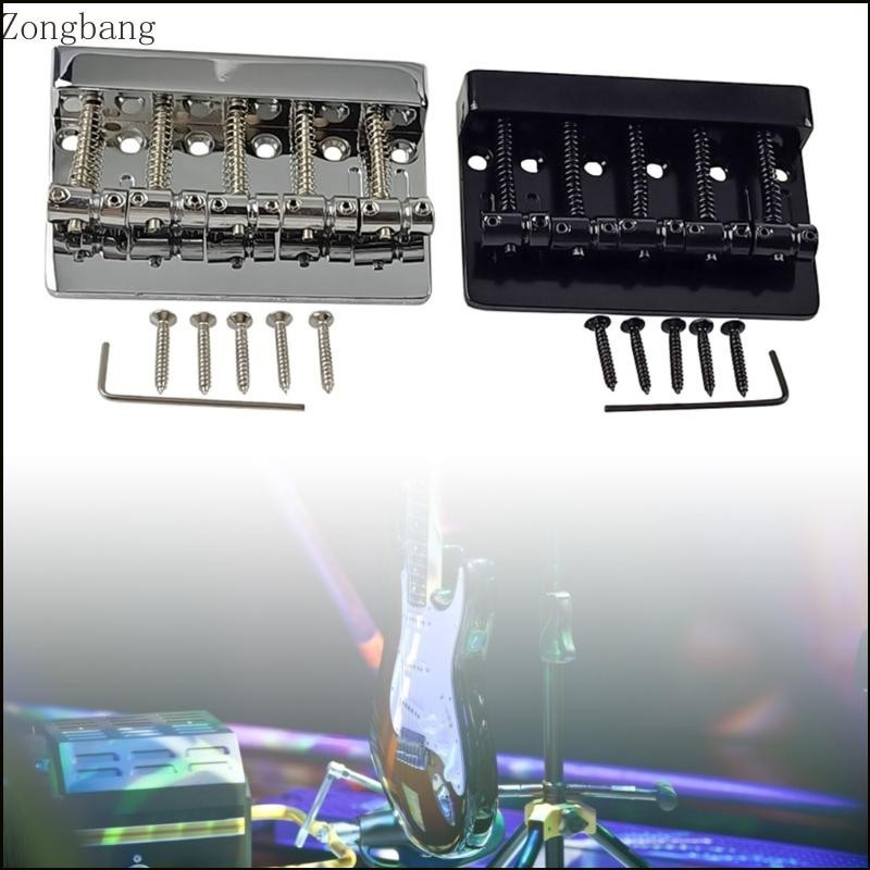 Zone 5 String Vintage Style Bass Bridge for Electric Bass Guitar 2 ...