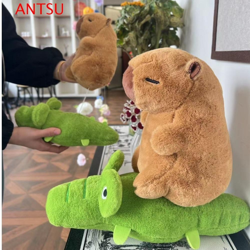 ANTSU Capybara Plush Toy, Riding Goose Riding Crocodiles Capybara Anime ...
