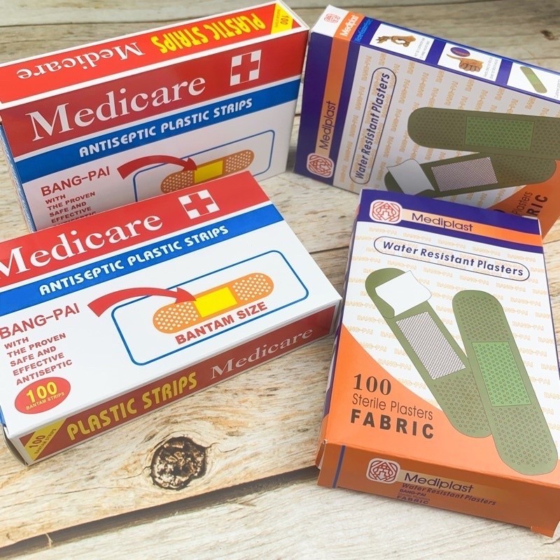 HXT 100pcs Medical Plaster Strips Adhesive Antiseptic Bandage Band Aid ...