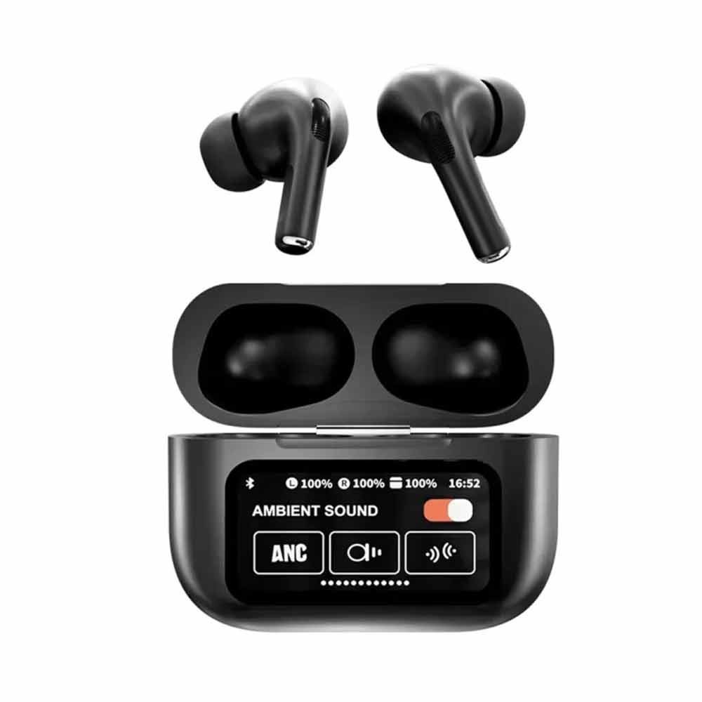 A9 Pro Smart Touch Screen Bluetooth Earphone ANC Noise Cancelling ...