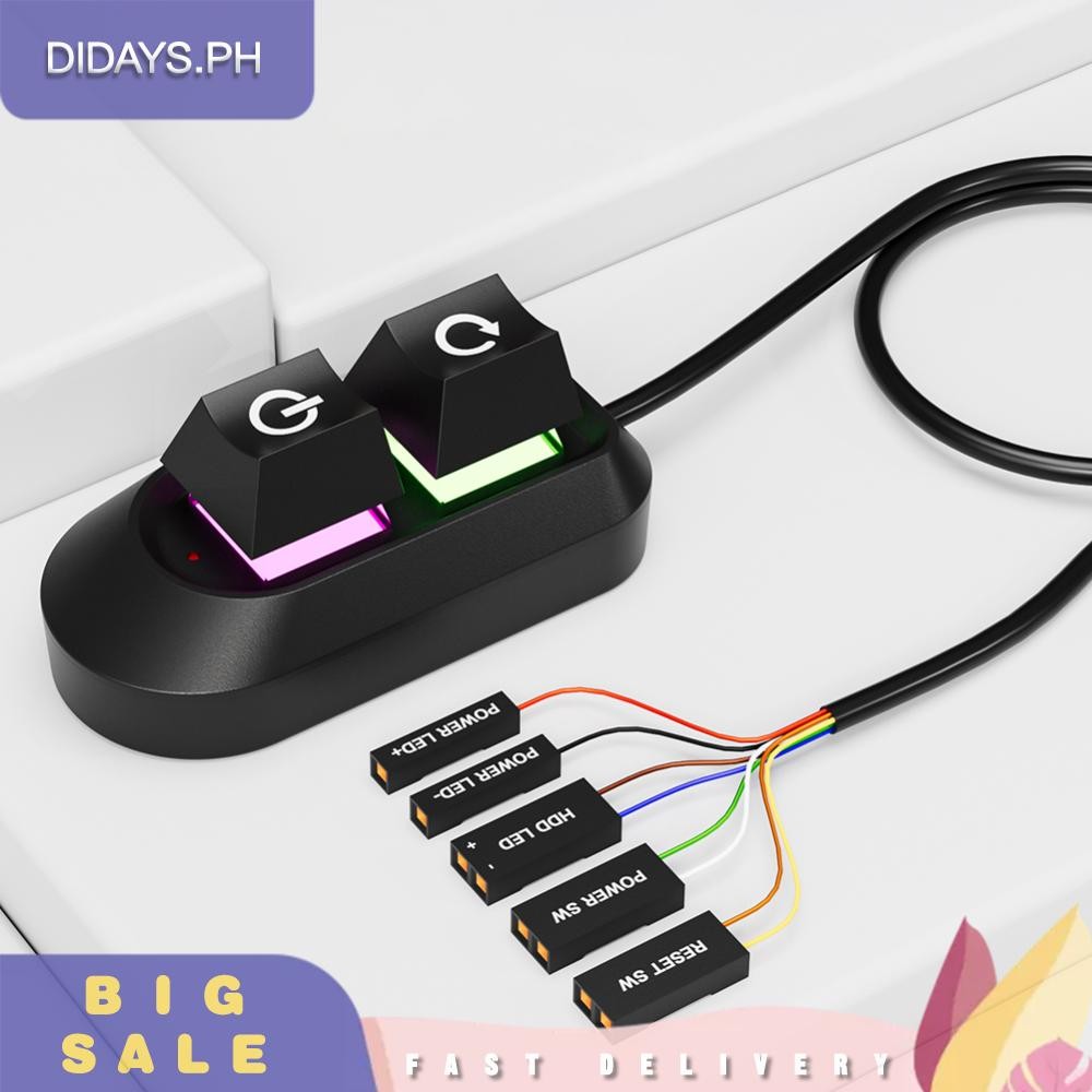 [Didays.ph] 2M Desktop Computer Power Button Mechanical Key Restart ...