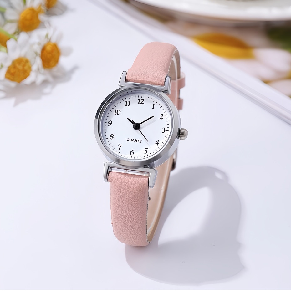 New Korean Style Small Dial Ladies Watch Fashion Leather Strap Quartz ...