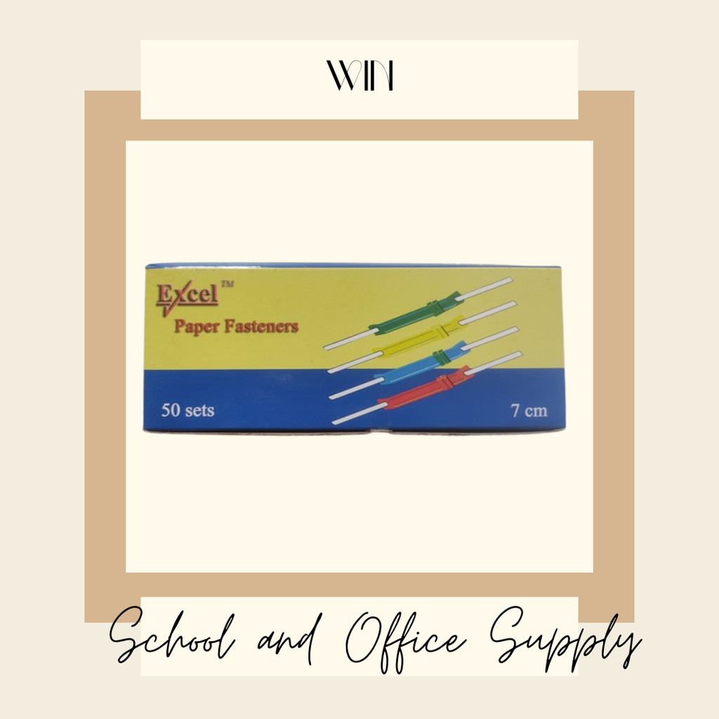 Excel paper fastener plastic colored | Shopee Philippines