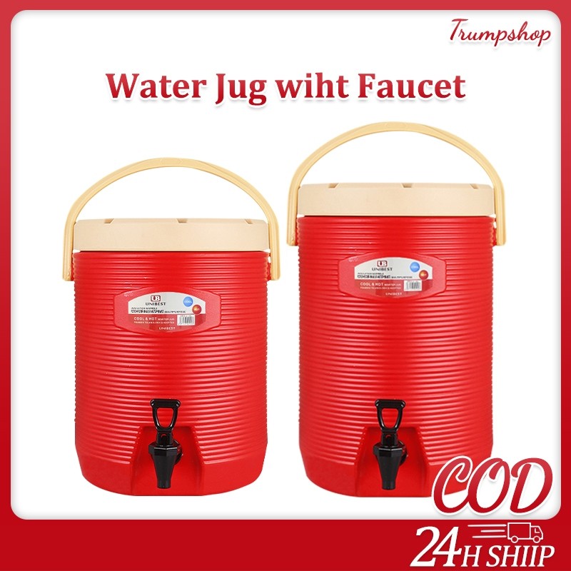 【COD B1T1】Water jag container Stainless Steel Water Jug With Faucet ...