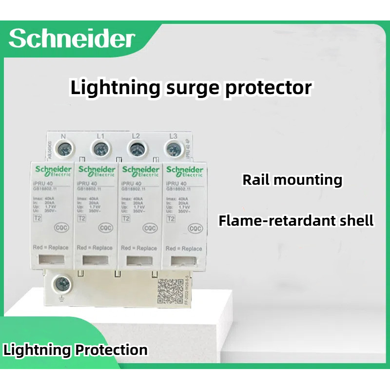 Schneider Surge Protector IPRU (New Style) 2P 4P 20KA 40KA 65KA 80KA 100KA 120KA Lightning ...