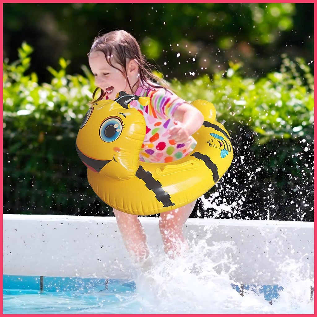 Kids Pool Float Inflatable Cartoon Baby Floaties with Seat Swimming ...