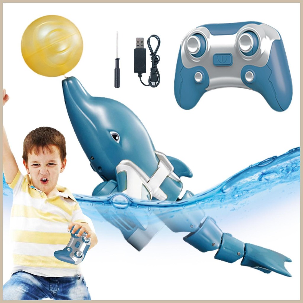 Remote Control Dolphin Toy Dolphin Shape Realistic RC Dolphin Ball ...
